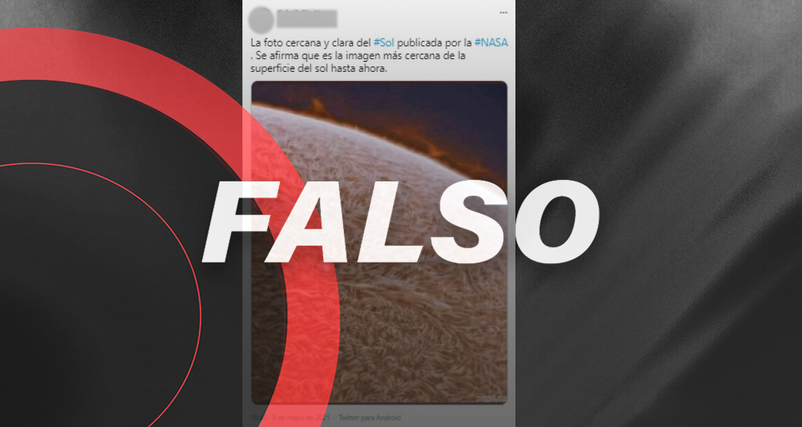 La foto más cercana al sol tomada por la NASA?! No, es una imagen editada