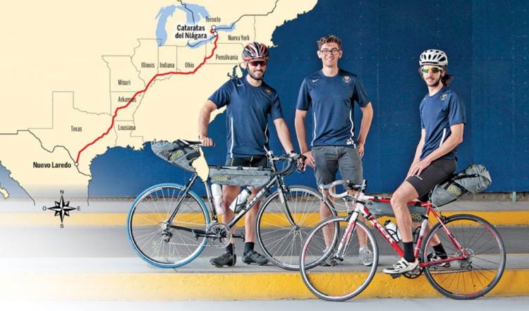 35 días, 3 países y miles de kilómetros: 2 jóvenes pedalean para llegar ...