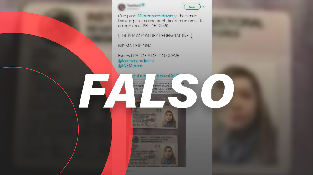 Falso que el INE duplicó una credencial para votar para aumentar su ...