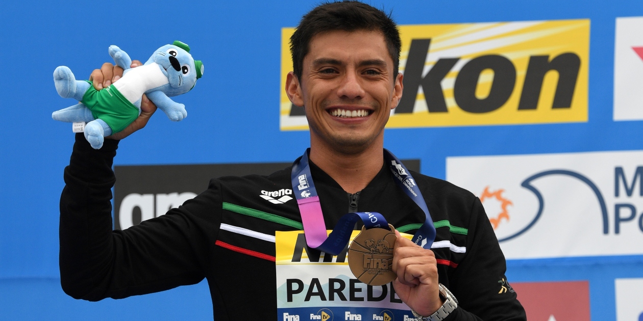 *Jonathan Paredes* gana medalla de bronce en Mundial de Natación