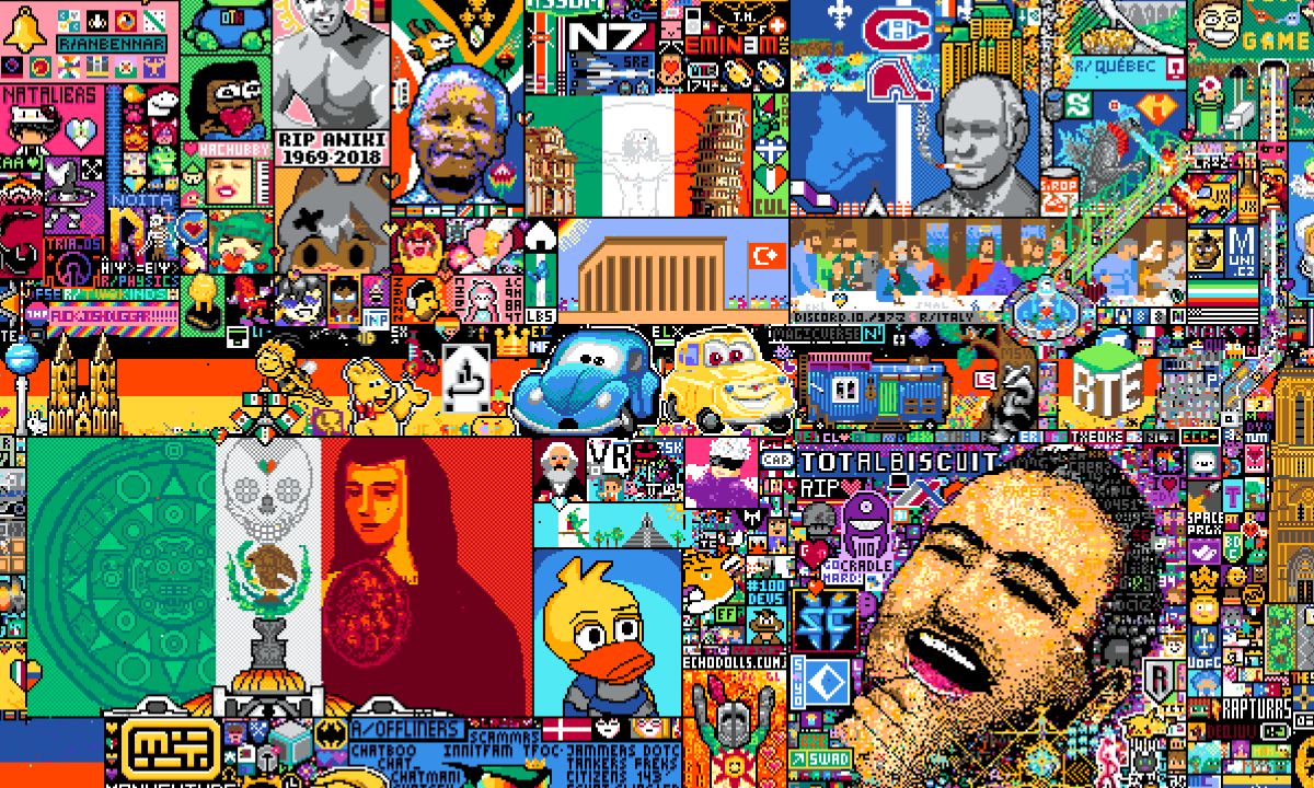 r/place llegó a su fin: así fue el *mural colaborativo creado con ...