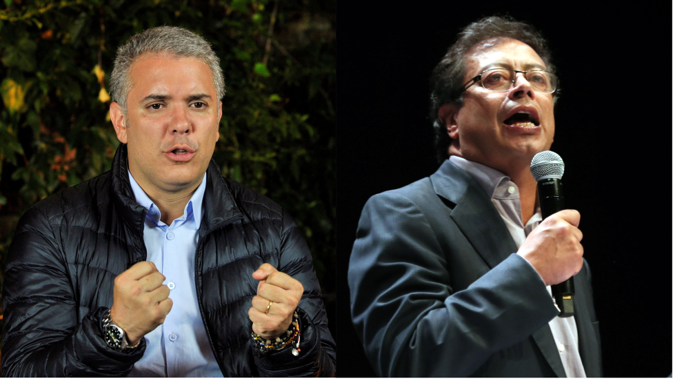 Iván Duque vs. Gustavo Petro: la derecha y la izquierda se enfrentan en ...