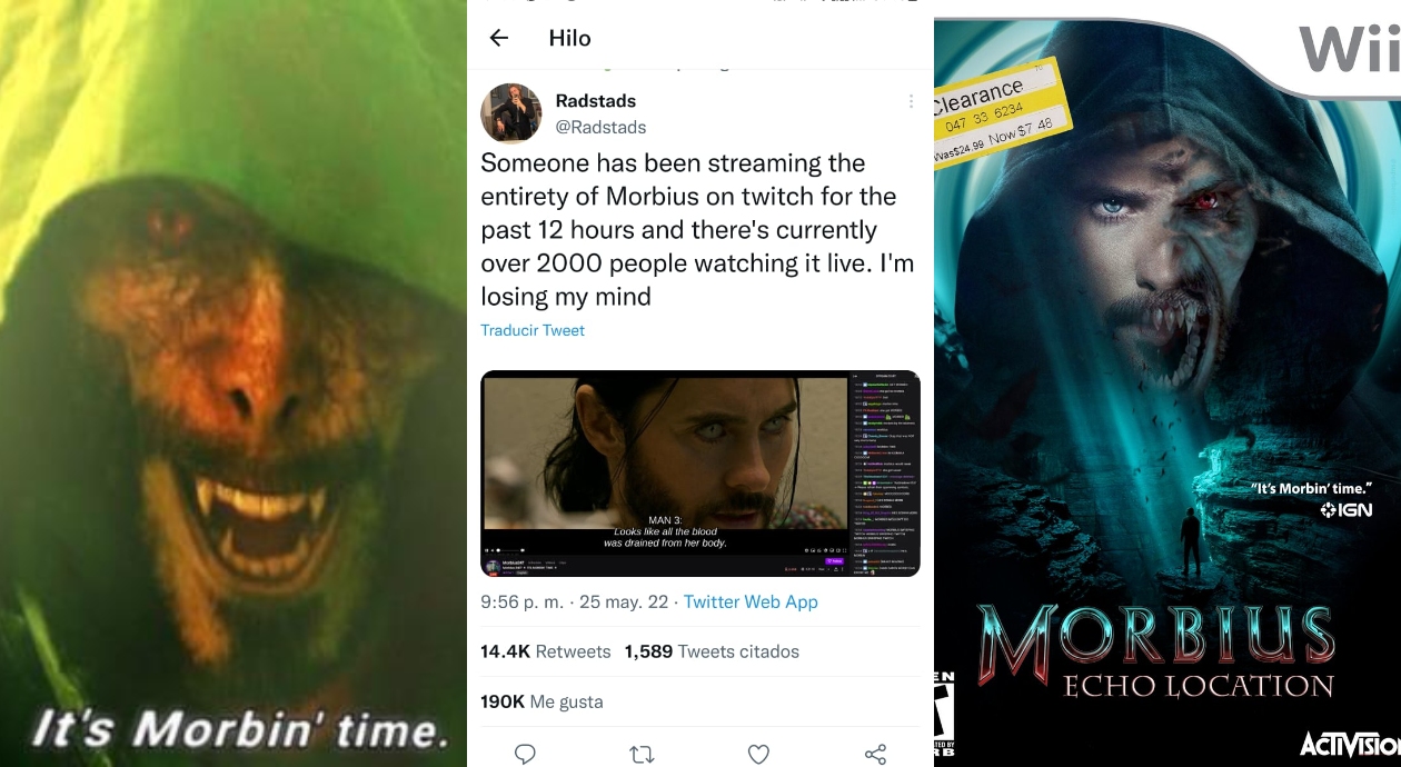 ‘It’s Morbin Time’: *Morbius pasó de ser la peor peli de Marvel al meme ...