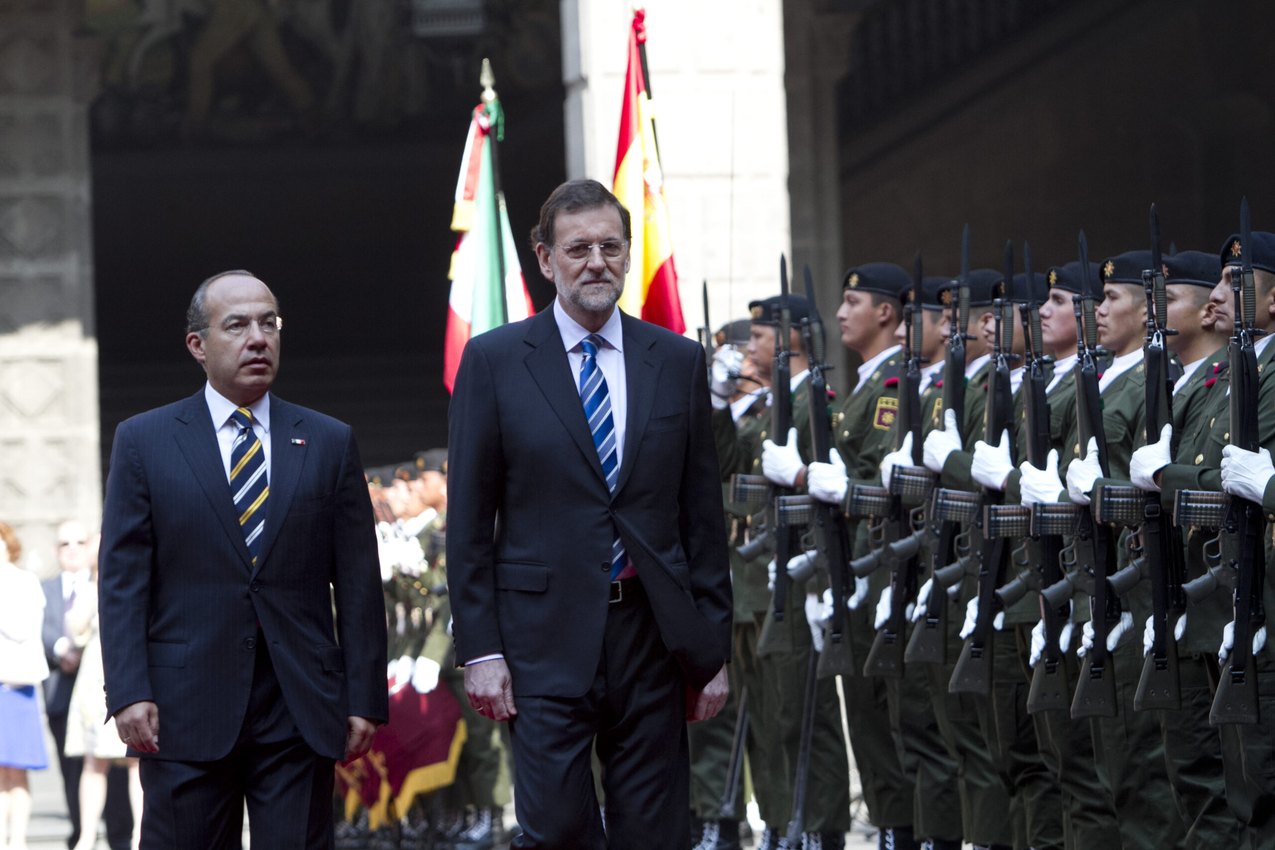 Presidente español reconoce lucha de Calderón contra el narco