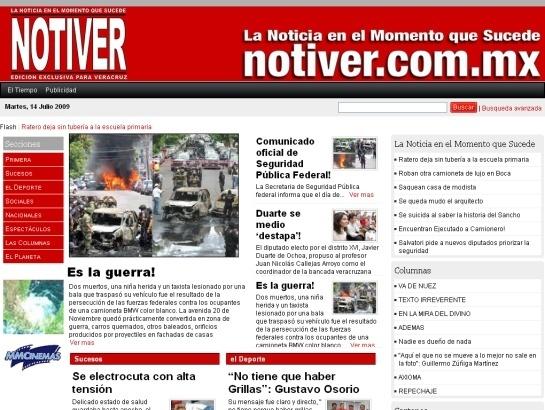 Periódico Notiver suspende circulación por muerte de periodista