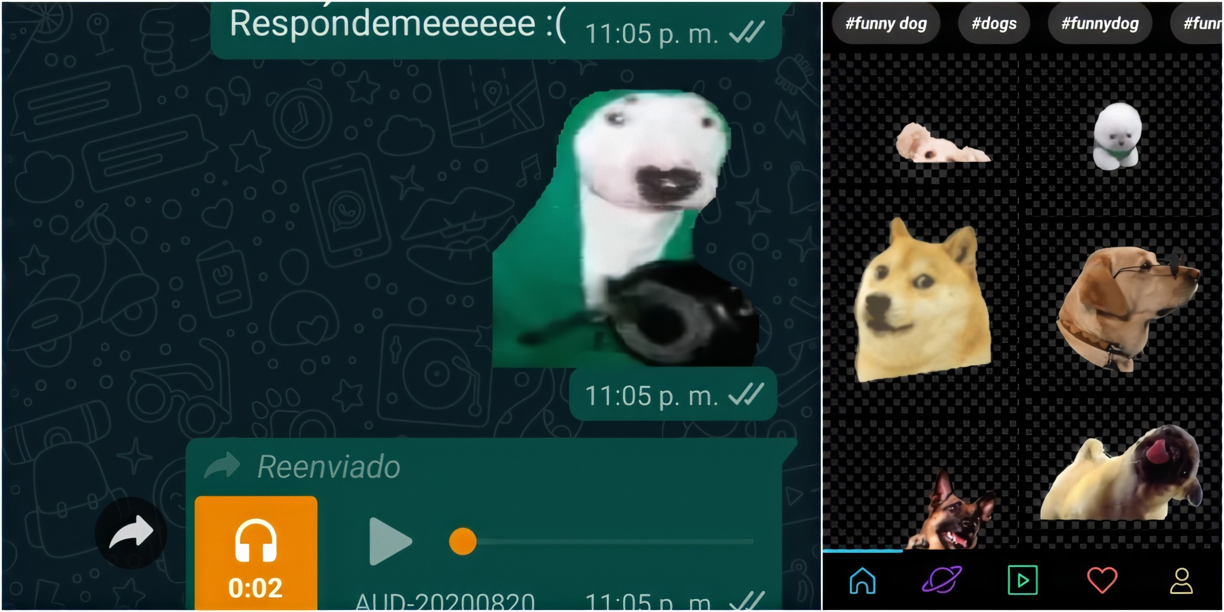 ¡Este *sticker de perrito con un sartén* es el nuevo zumbido! Te ...