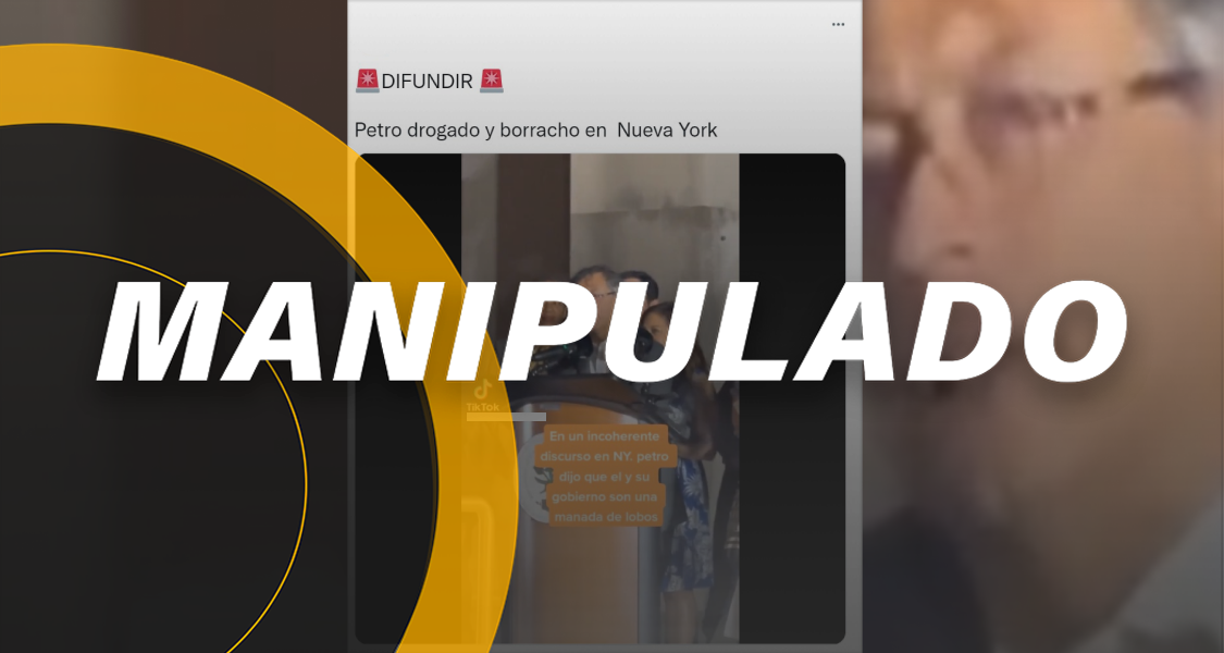 Gustavo Petro no dio un discurso borracho, manipularon un video