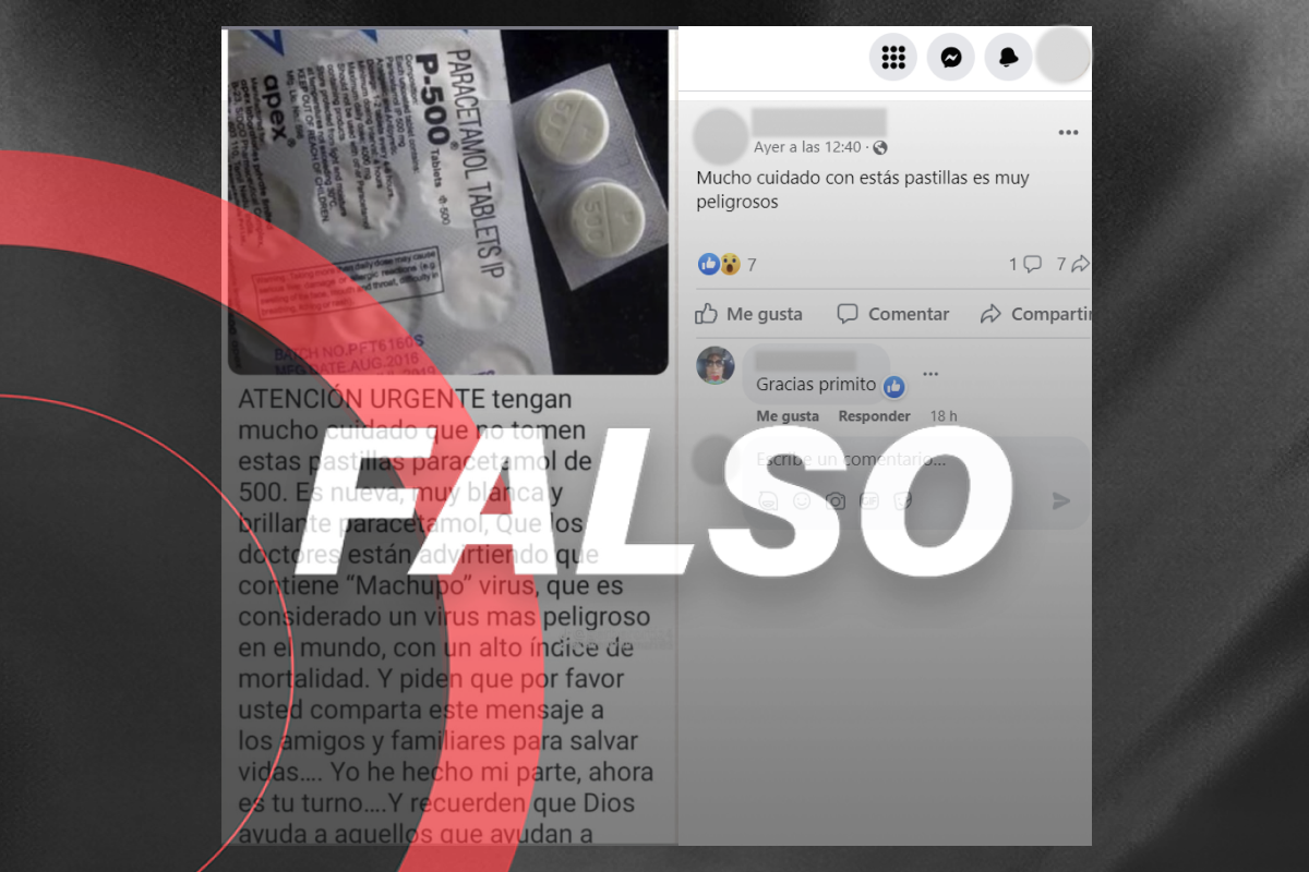 Virus de machupo no puede transmitirse por tomar paracetamol