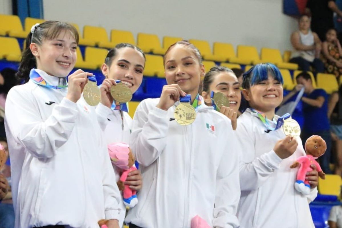 Centroamericanos 2023: Selección femenil de gimnasia artística se lleva el oro en prueba por equipos