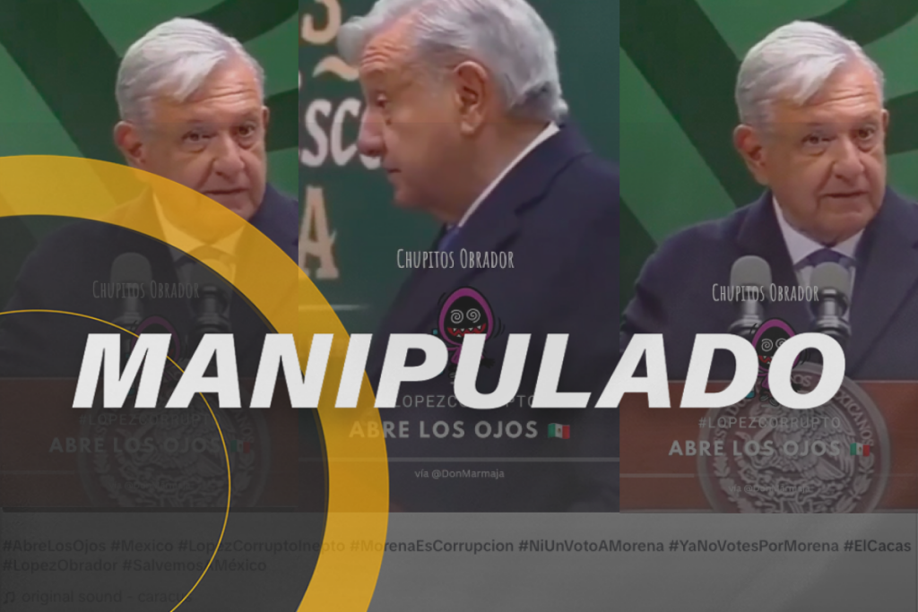 Este video no muestra a AMLO en estado de ebriedad, el material fue editado