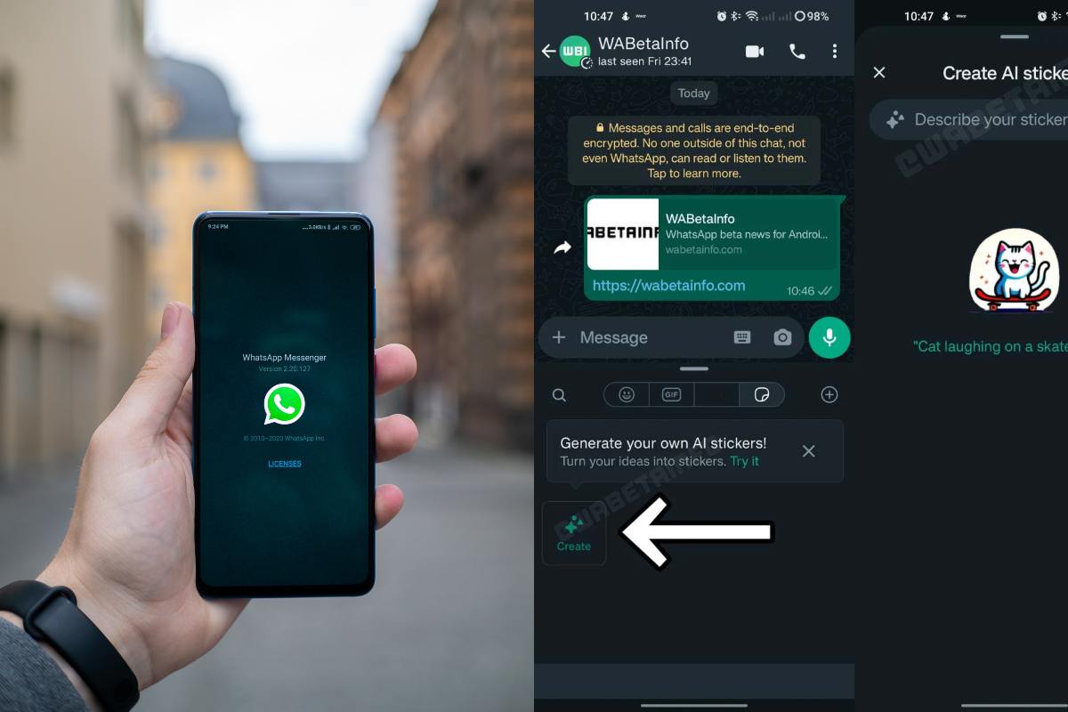 WhatsApp trabaja en stickers con IA donde tú escribes tu idea y la app ...