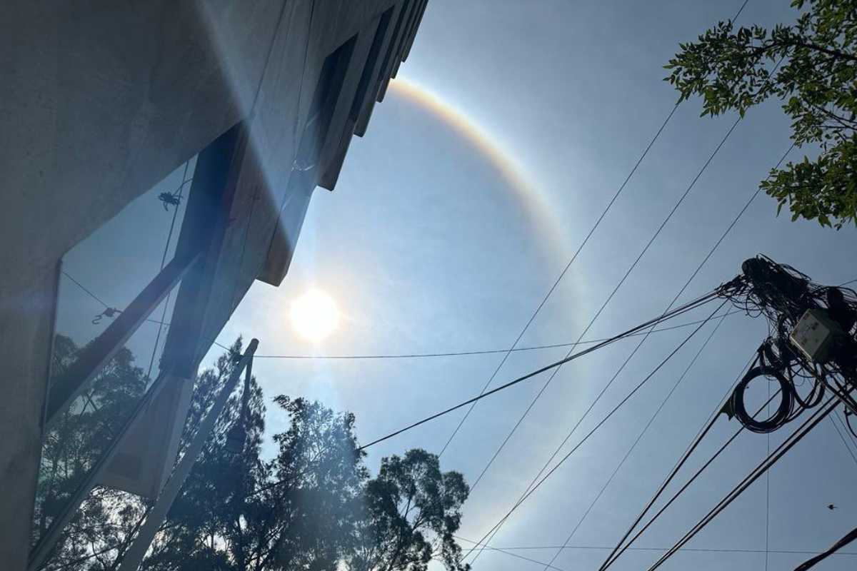 ¿Qué es un halo solar? Así se vio en algunas zonas del país