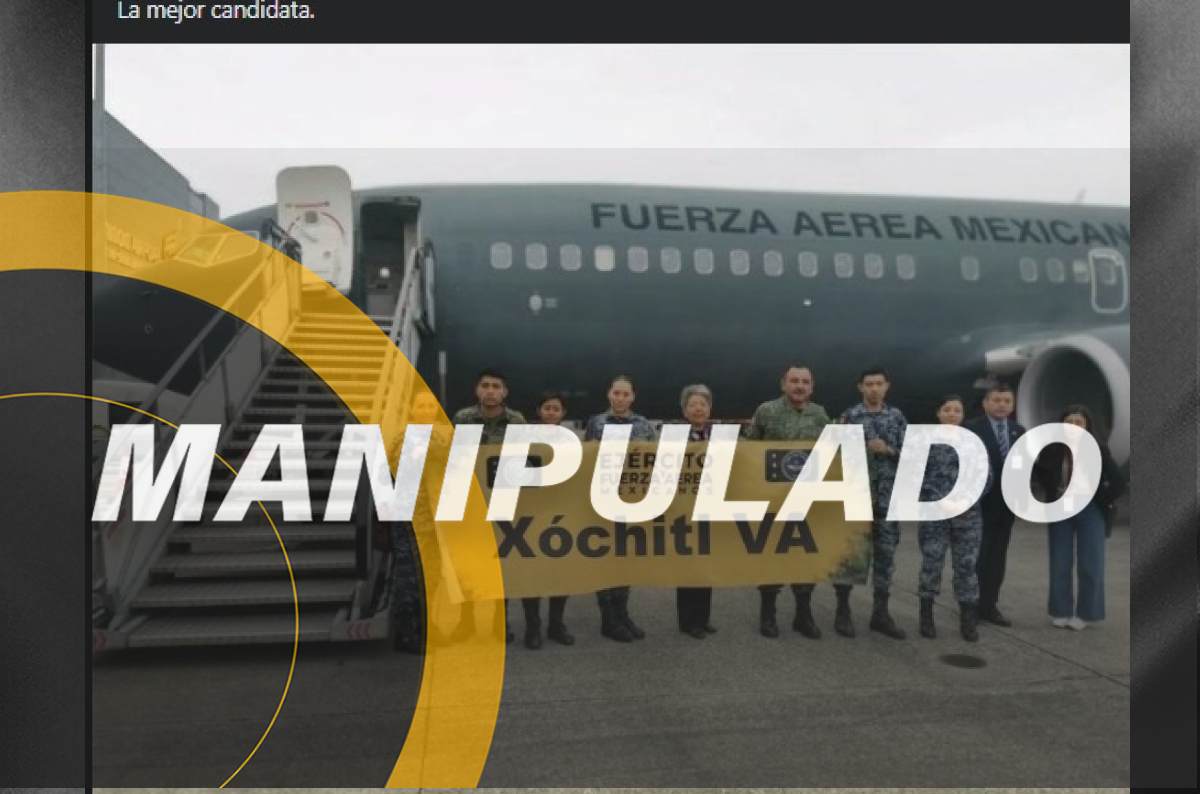 ¿Fuerza Aérea Mexicana mostró apoyo a Xóchitl Gálvez? No, es una imagen ...