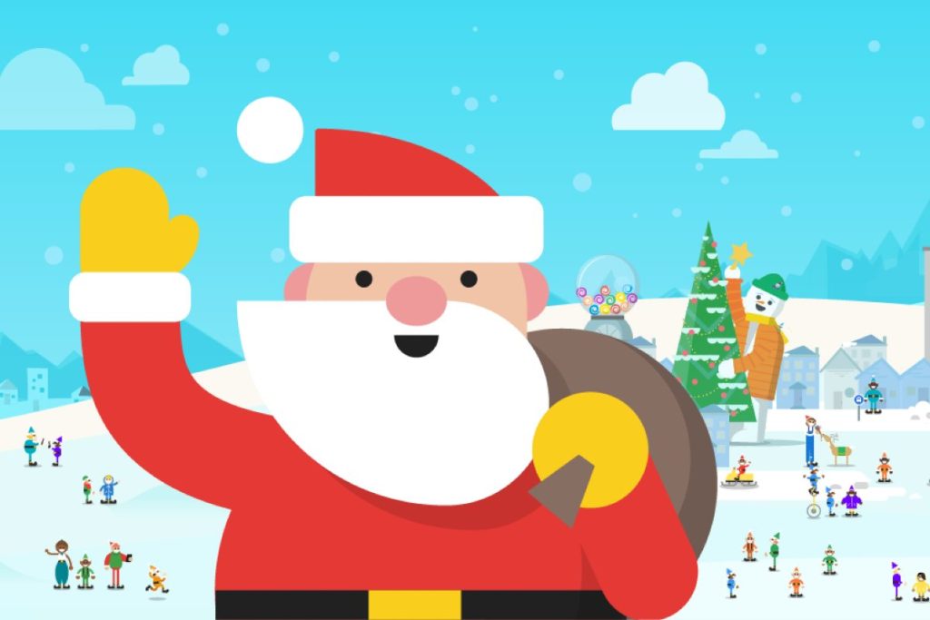 Sigue el recorrido de Papá Noel y juega en su aldea navideña con el Google Santa Tracker