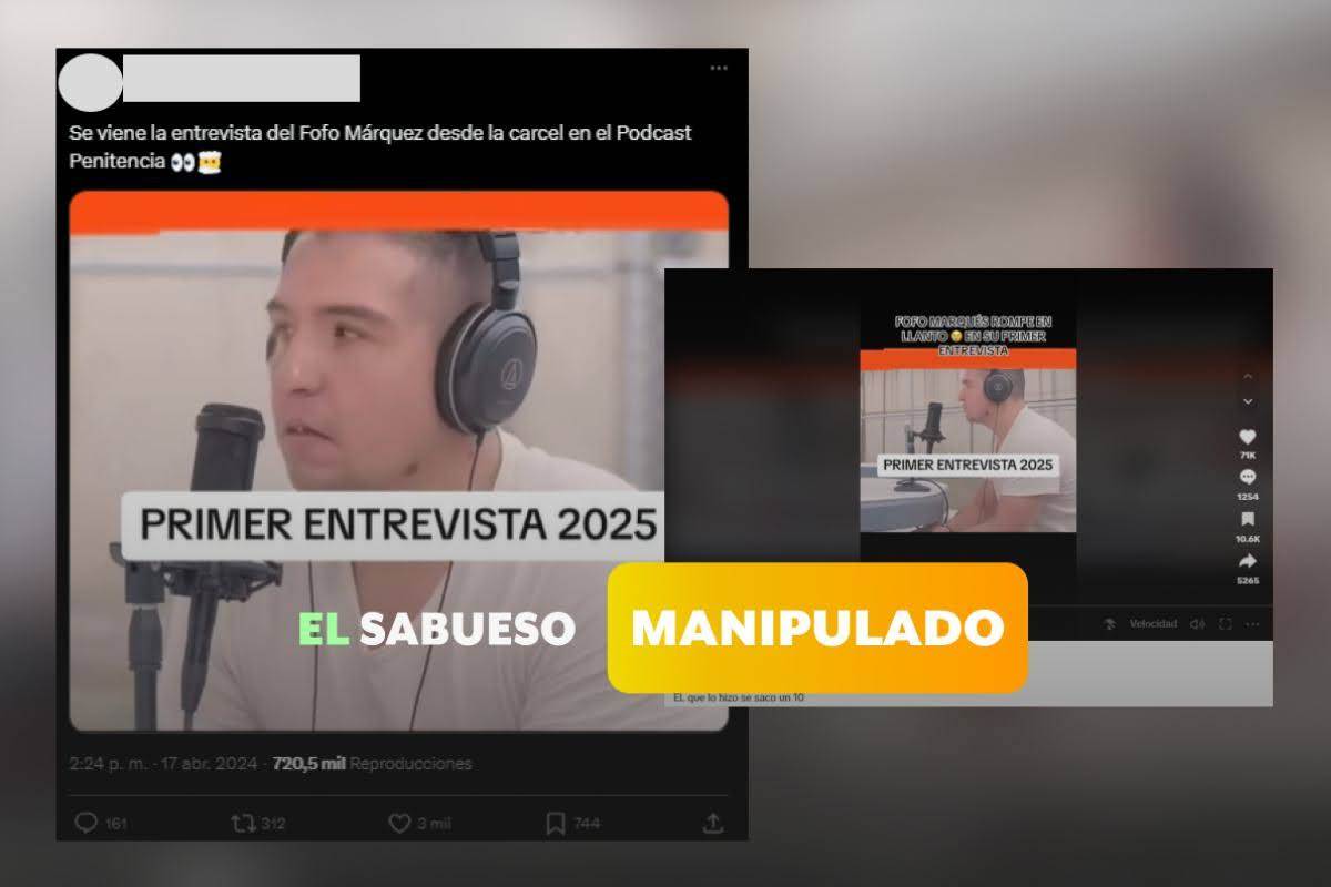 Fofo’ Márquez, en entrevista desde el Penal de Barrientos? No, este video fue manipulado