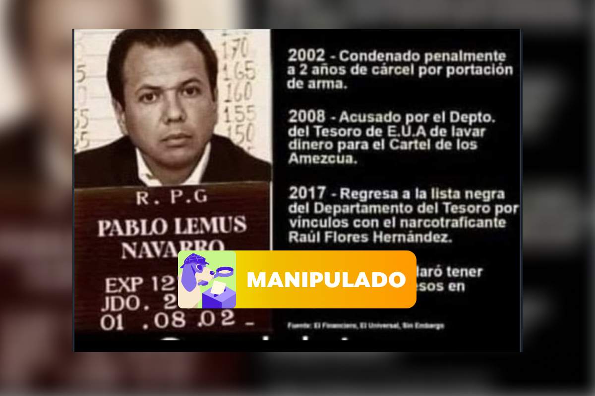 ¿Pablo Lemus detenido? No, esta imagen fue manipulada
