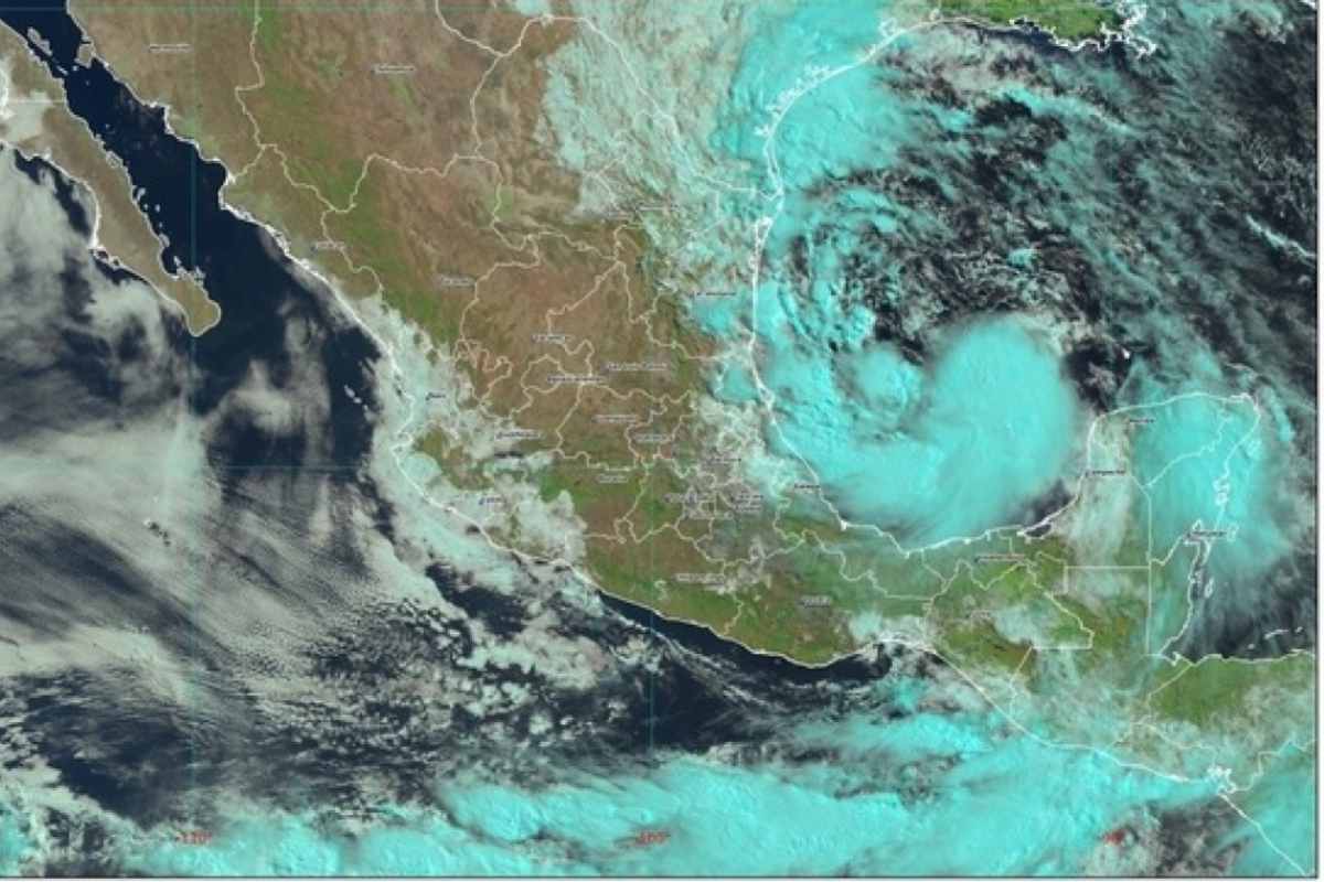 Las impresionantes imágenes satelitales que muestran la tormenta ...