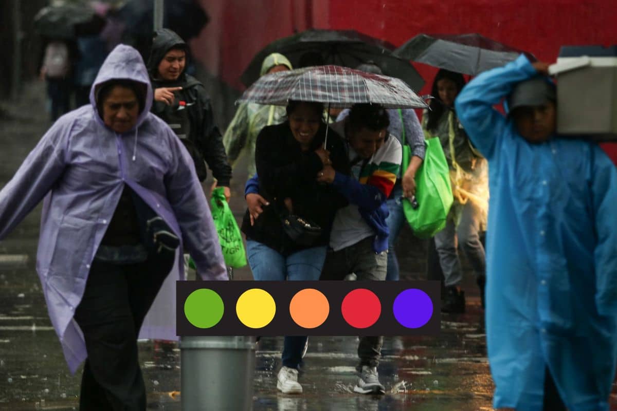 Qué significa cada color del Semáforo de Alerta por lluvias de ...