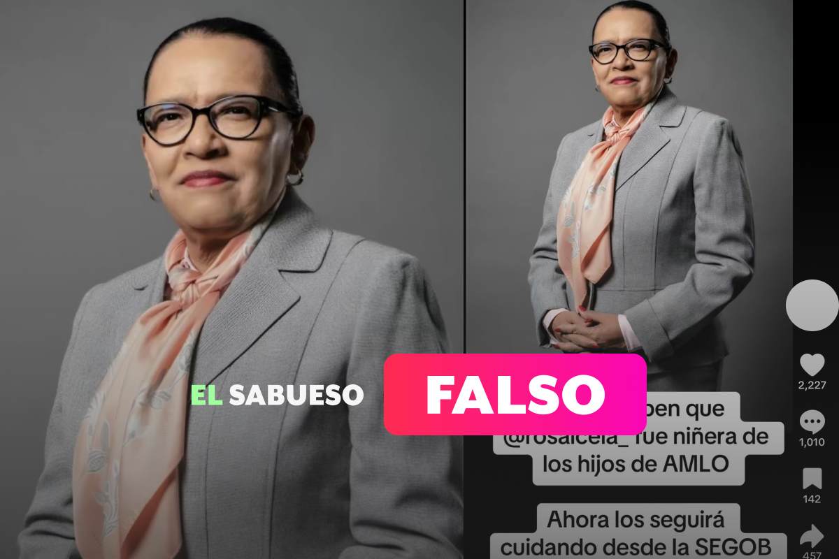 Es falso que Rosa Icela Rodríguez fue niñera de los hijos de AMLO